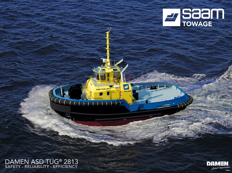 SAAM Towage contracts Damen for delivery of tug vessel – Towingline